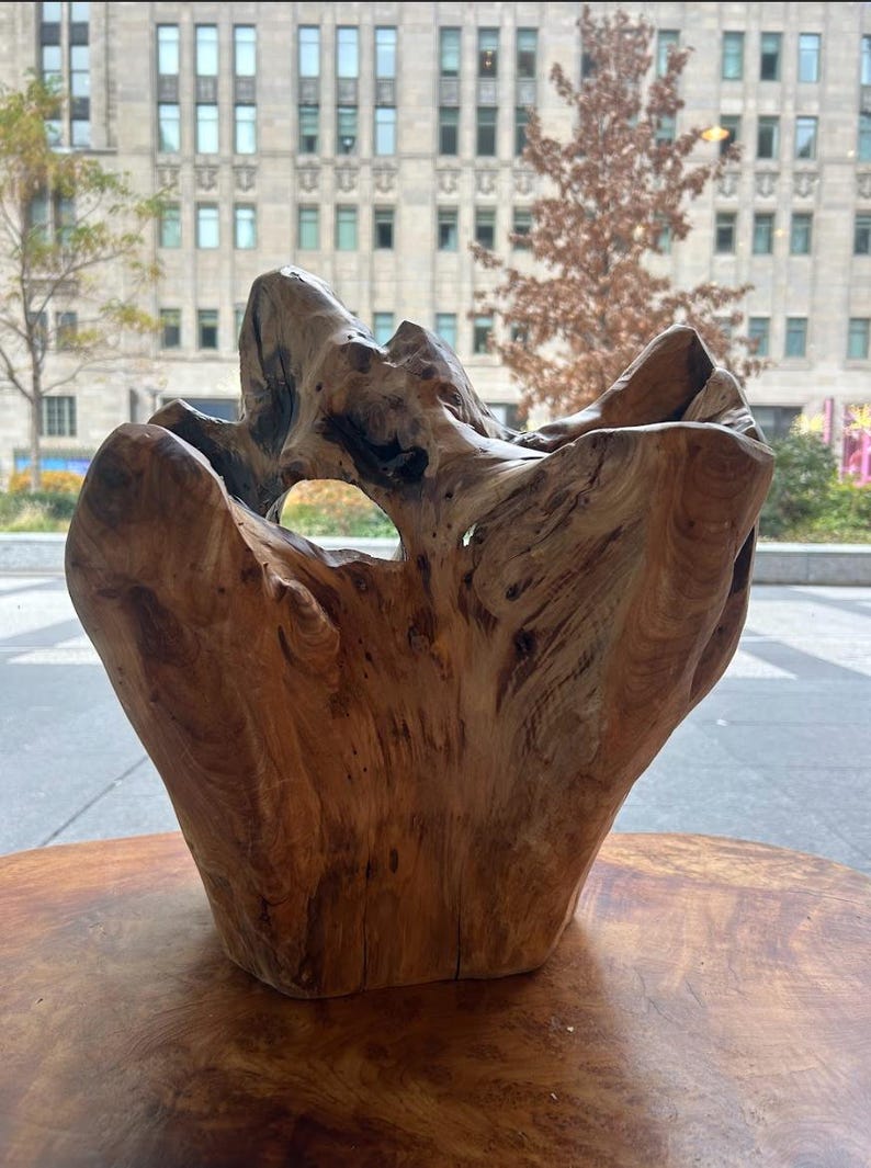 Teak Root Wine Holder- 4 Bottles - Etsy