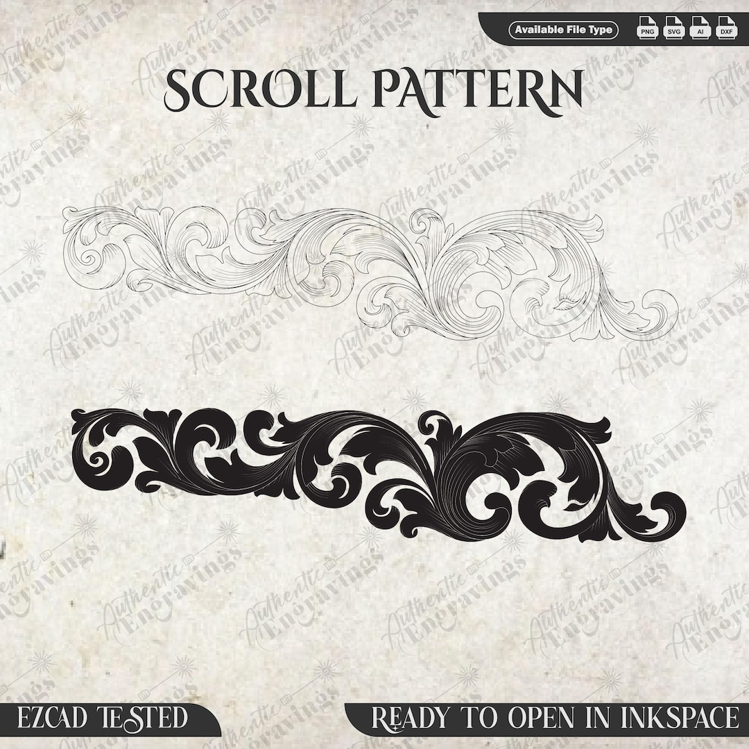 Scroll Design Bundle Svg Art,laserdesign,lasermarking,fiberlaser ...