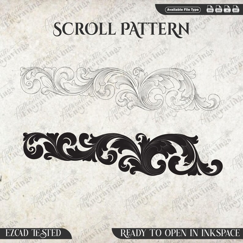 Scroll Design Bundle Svg Art,laserdesign,lasermarking,fiberlaser ...