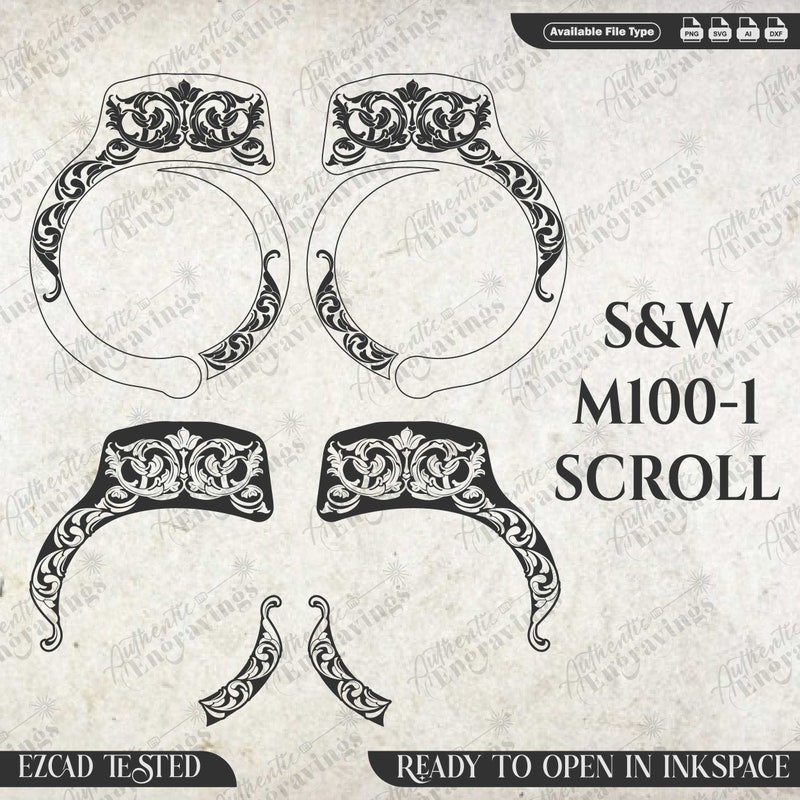 Handcuff Scroll Svg - Etsy