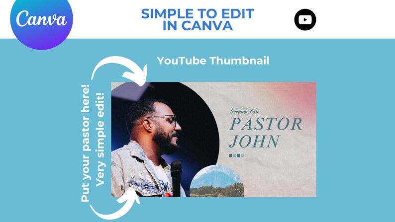 Sermon Series Graphics for Church Marketing Package Editable Sermon ...