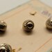 Vintage Buttons, 4 Tiny Matching Silver Balls Metal, BW Co. Shanks, NOS ...
