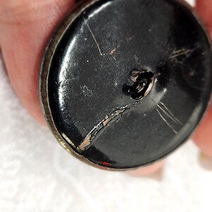 Vintage Button, 1 Large 1 1/4" 32mm Pictorial Cupid Cherub Playing Harp ...