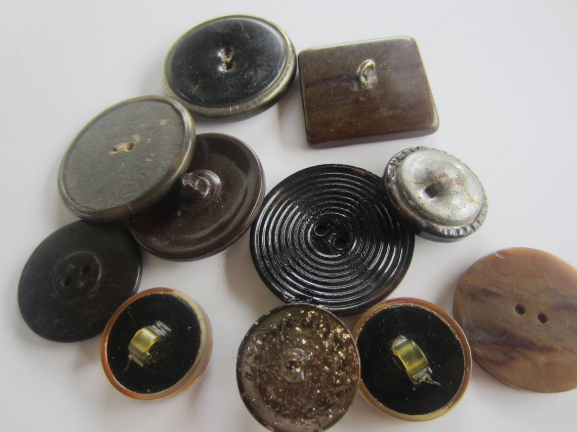 Vintage Buttons 1940-1950's Novelty Celluloid Lot of 10 - Etsy