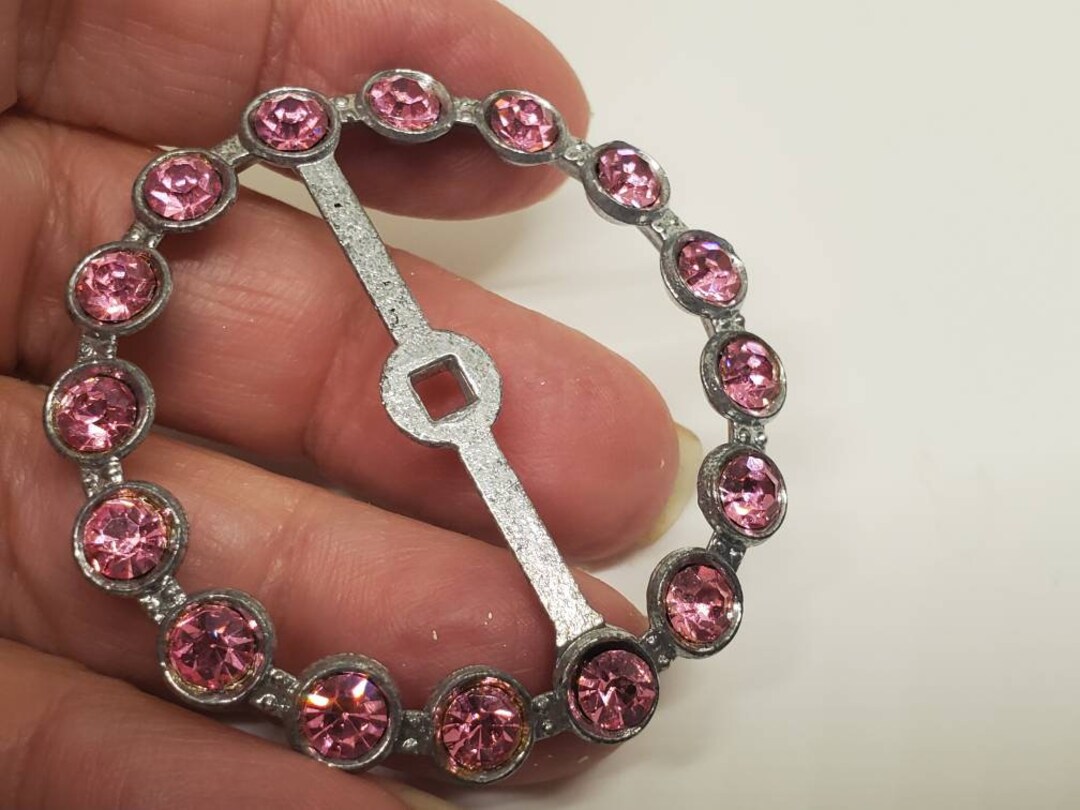 Vintage, 1 Art Deco Slide Extra Large 2 " 52mm " Size Stunning, Pink ...