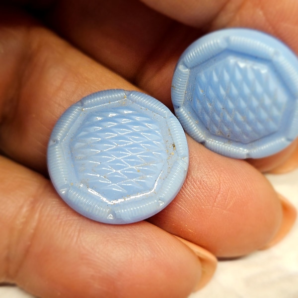 Blue Glass Buttons - Etsy