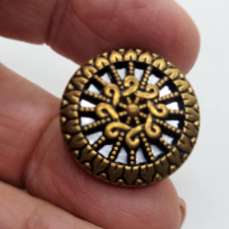 Metal Mirror Buttons - Etsy