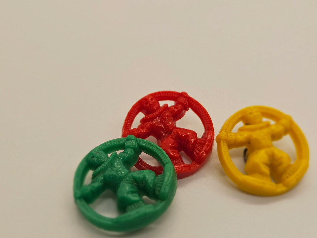 Vintage Buttons -3 Collector, Circus Clowns in Circus Buttons, Kid's ...