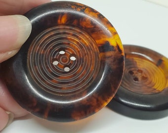 Large Tortoiseshell Buttons - Etsy