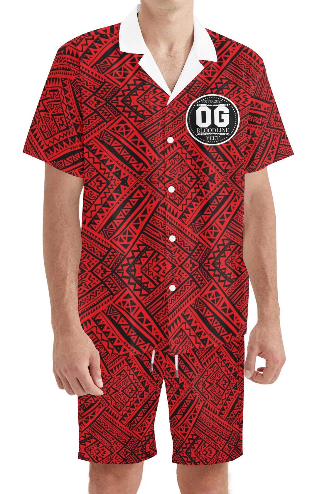 The Bloodline Shirt and Short Set Wrestling Samoan Patterns OTC Yeet ...