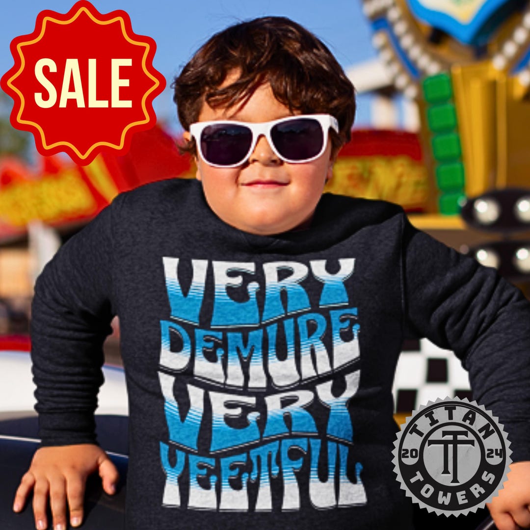 Very Demure Very Mindful Funny Uso Wrestling Kids Sweatshirt Very ...