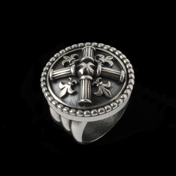 Three Pearl Drop Ring, B.C. Silver Collection 6509SXL - Etsy