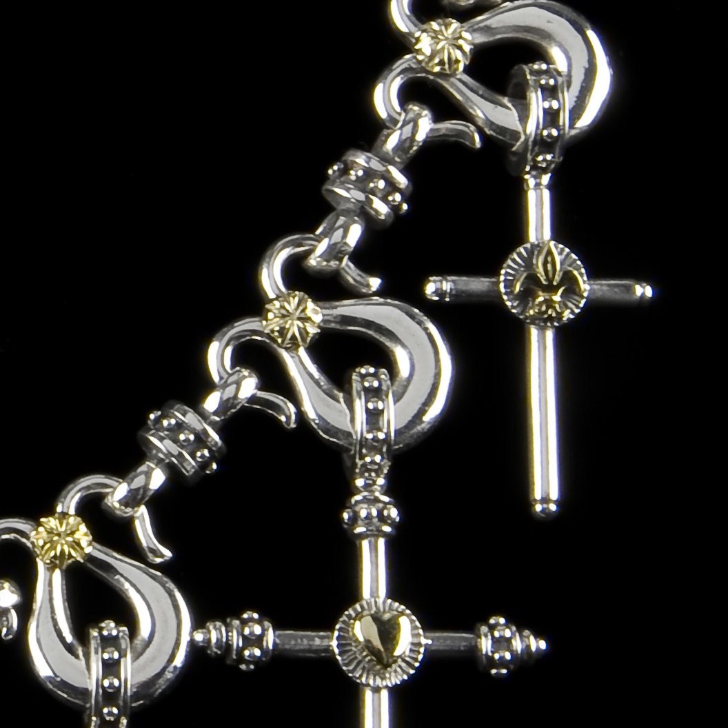 Seven Cross Necklace B.C. Silver Collection 6122SG - Etsy