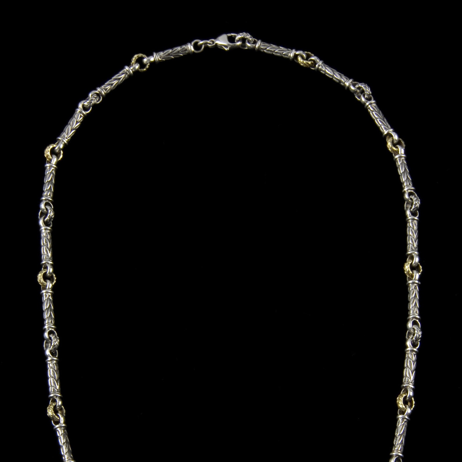 Leaf Bar Chain, Engraved Collection 2602SG - Etsy