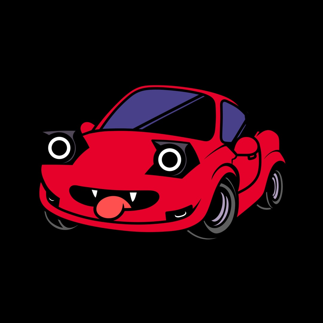 Caroline the Miata Cartoon Style Sticker - Etsy