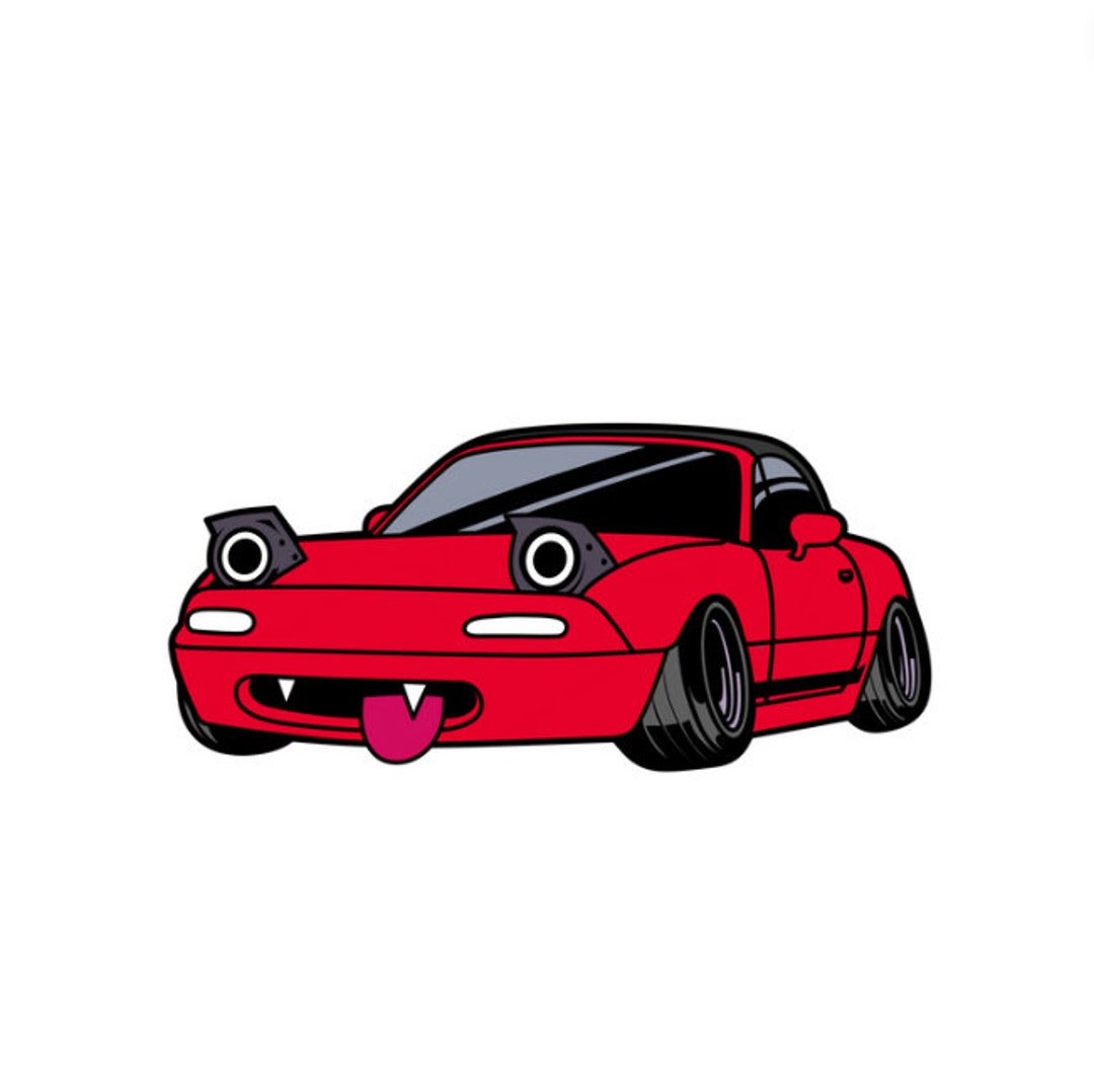 Caroline the Miata Side-profile Sticker - Etsy