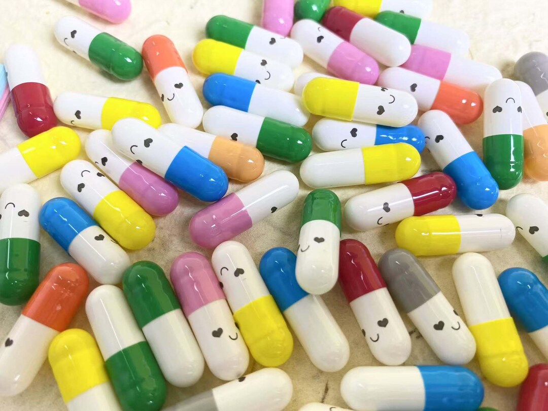50/100pcs Cute Colorful Pill Capsules Wishing Note Pills, Secret in ...
