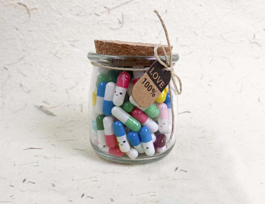 DIY Love Notes Message in A Glass Bottle, Wish Pill Capsule Boyfriend ...