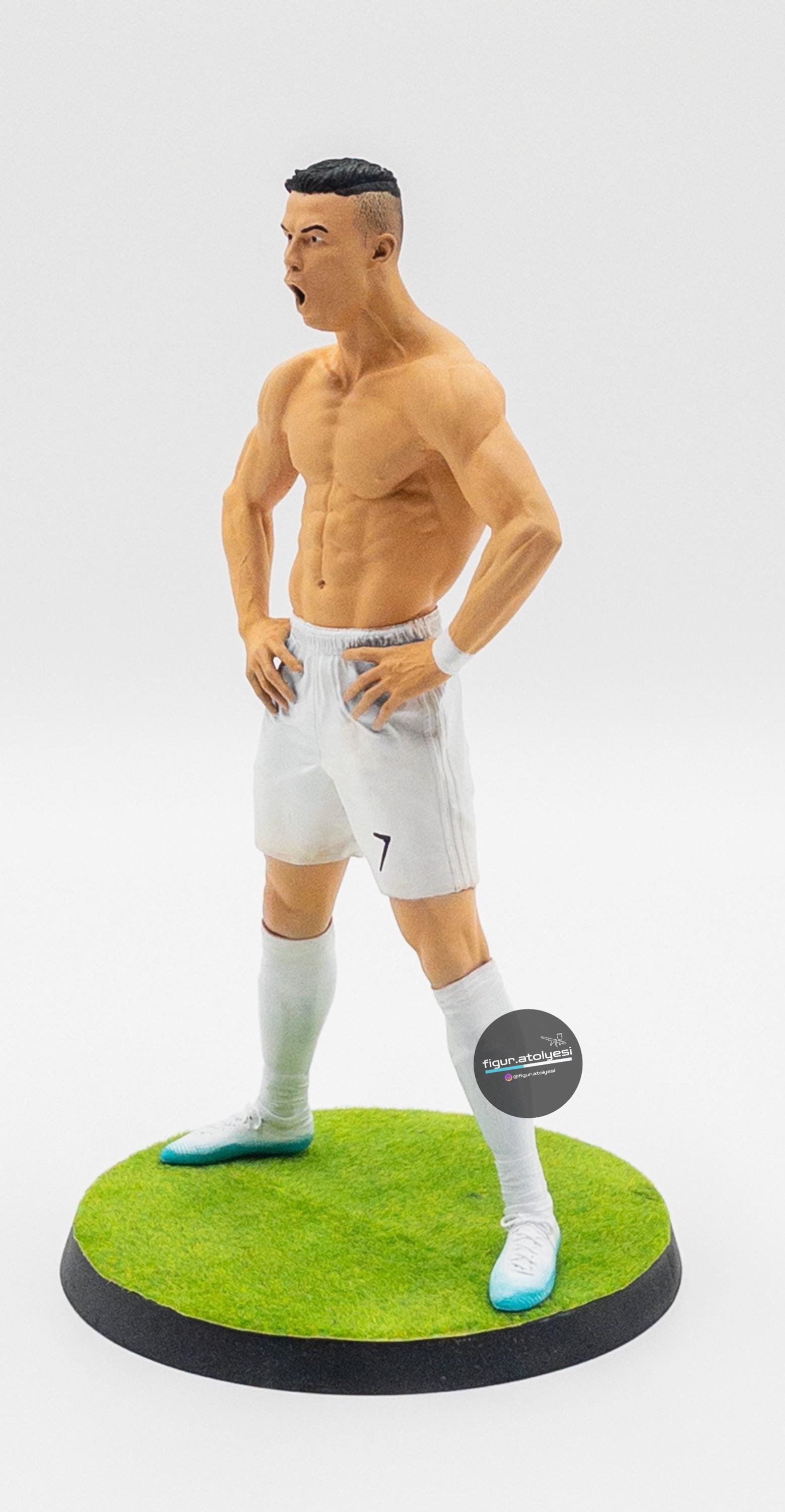 Hand-painted Cristiano Ronaldo Resin Statue: CR7 Collectible Art - Etsy