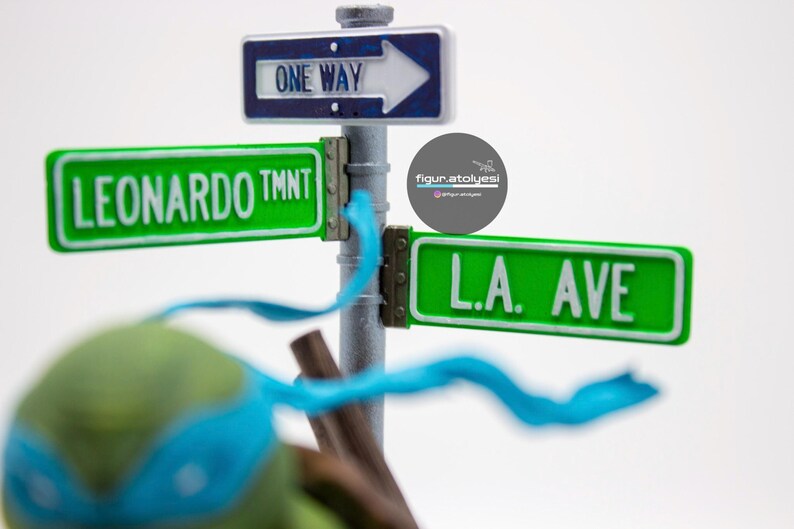 Leonardo Hand Painted TMNT Collectible Custom Ninja Turtle Art Handmade ...