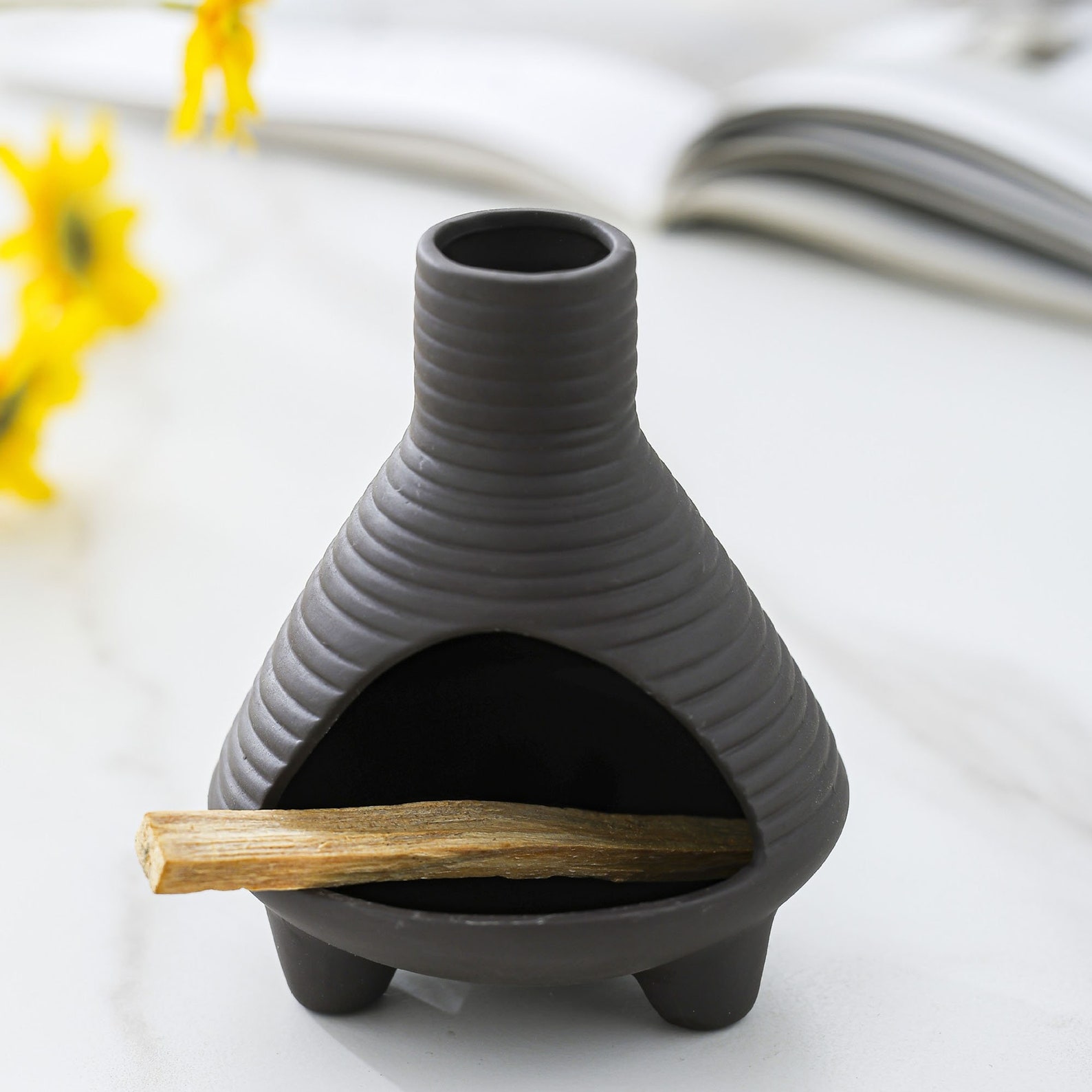 Ceramic Sage Incense Holder, Sage Stand Aromatherapy Stove Ceramic ...