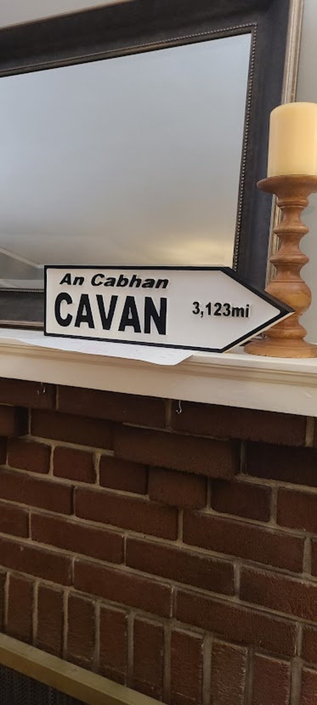 Irish County Town Road Sign - Etsy