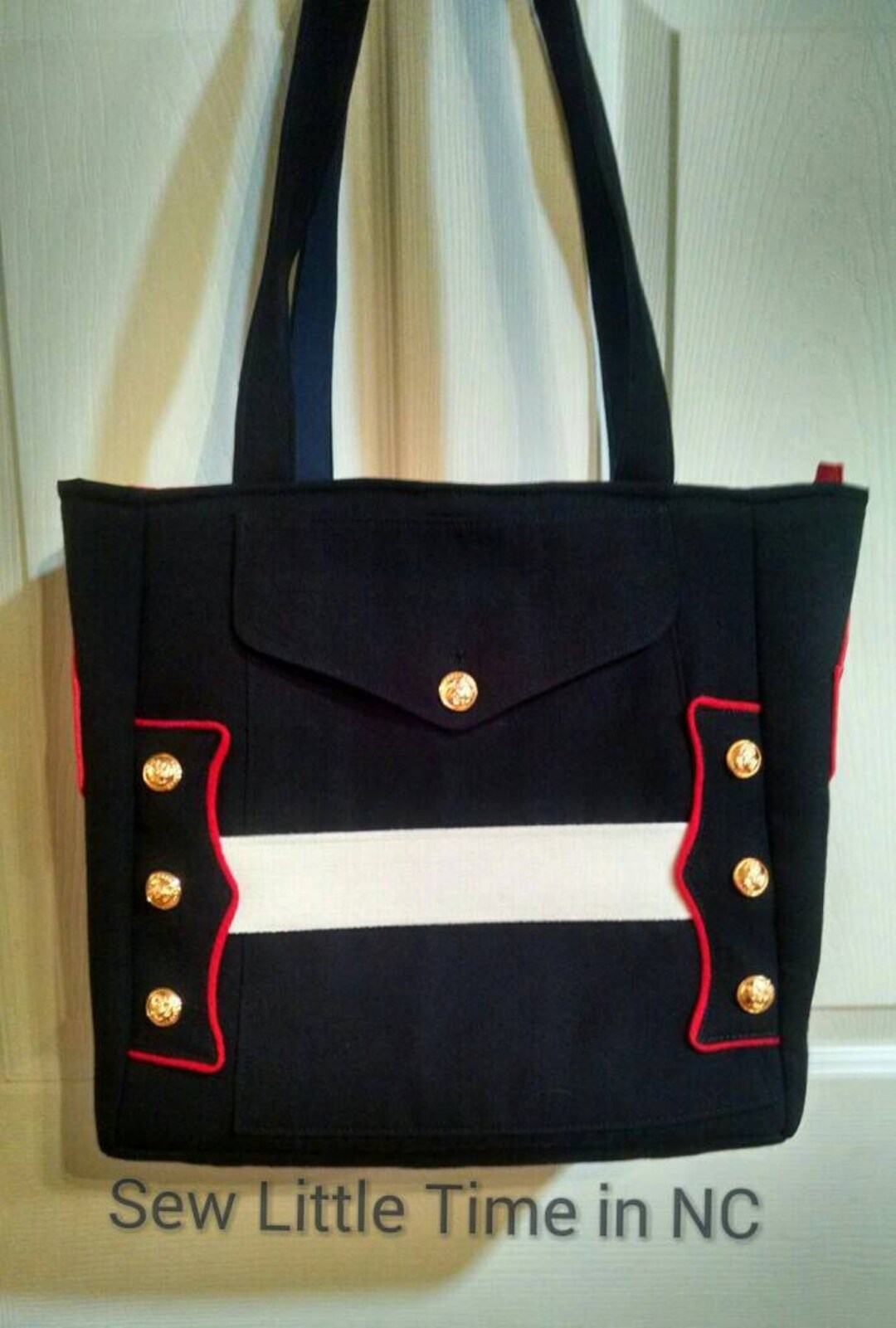 USMC Dress Blues Tote Bag, Made by USMC Official Hobbyist #23078 - Etsy