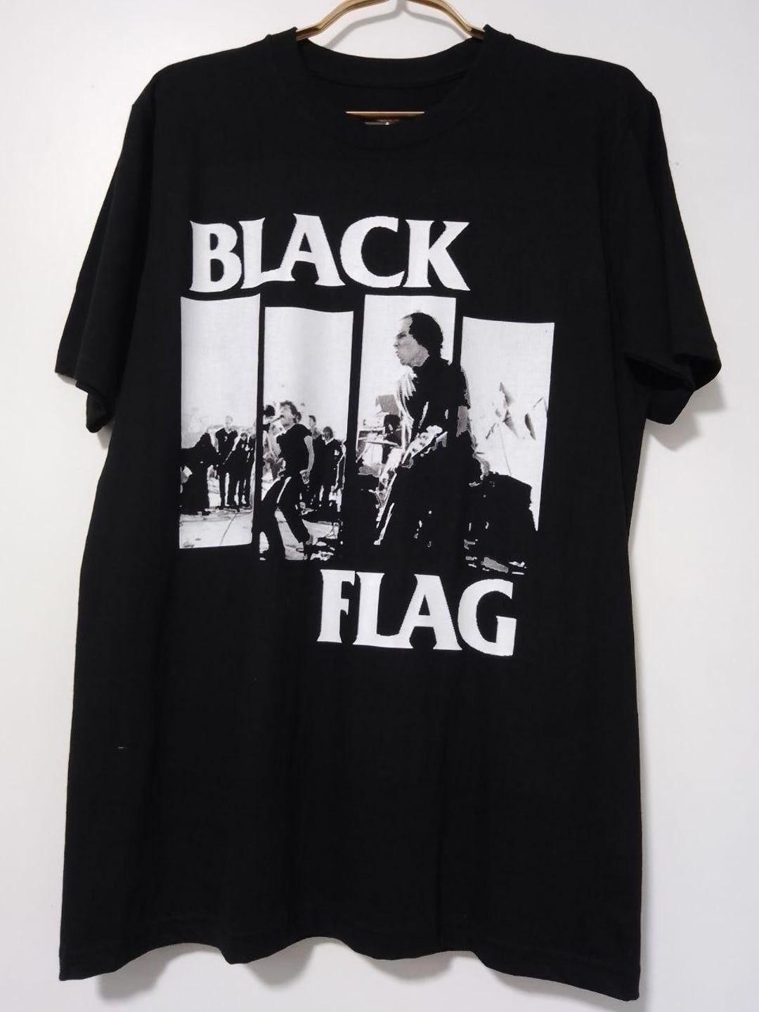 Vintage Design Black Flag Shirt 100% Cotton L Size Unisex - Etsy