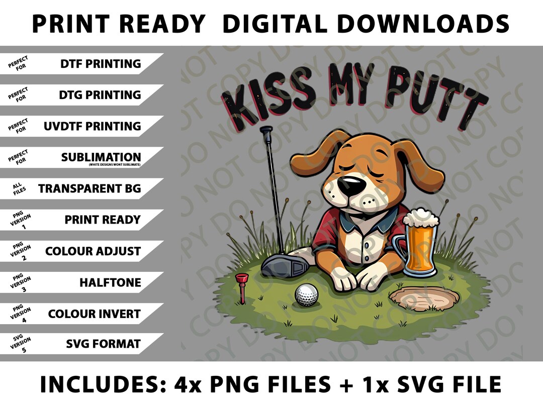Cool Golfer Shirt, Kiss My Putt Retro Sunset Vintage Golf, Retro S ...