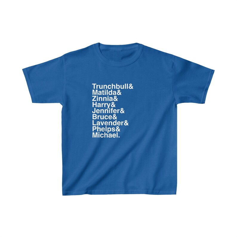 KIDS Matilda Broadway Musical Names List Tee, Broadway Gift, Broadway ...