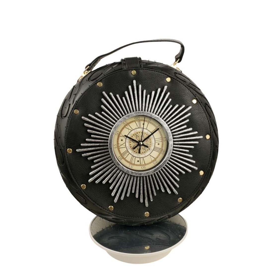 Vintage Handmade Tyre and Clock Design Handbag With Crossbody or ...