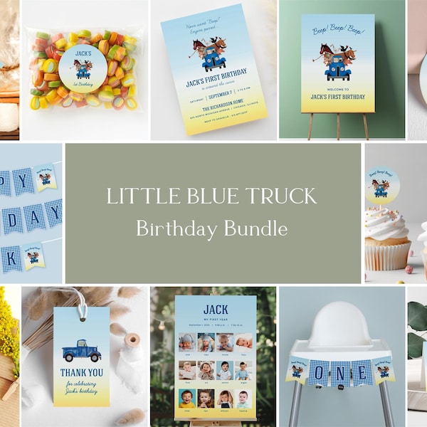 Little Blue Truck Party - Etsy