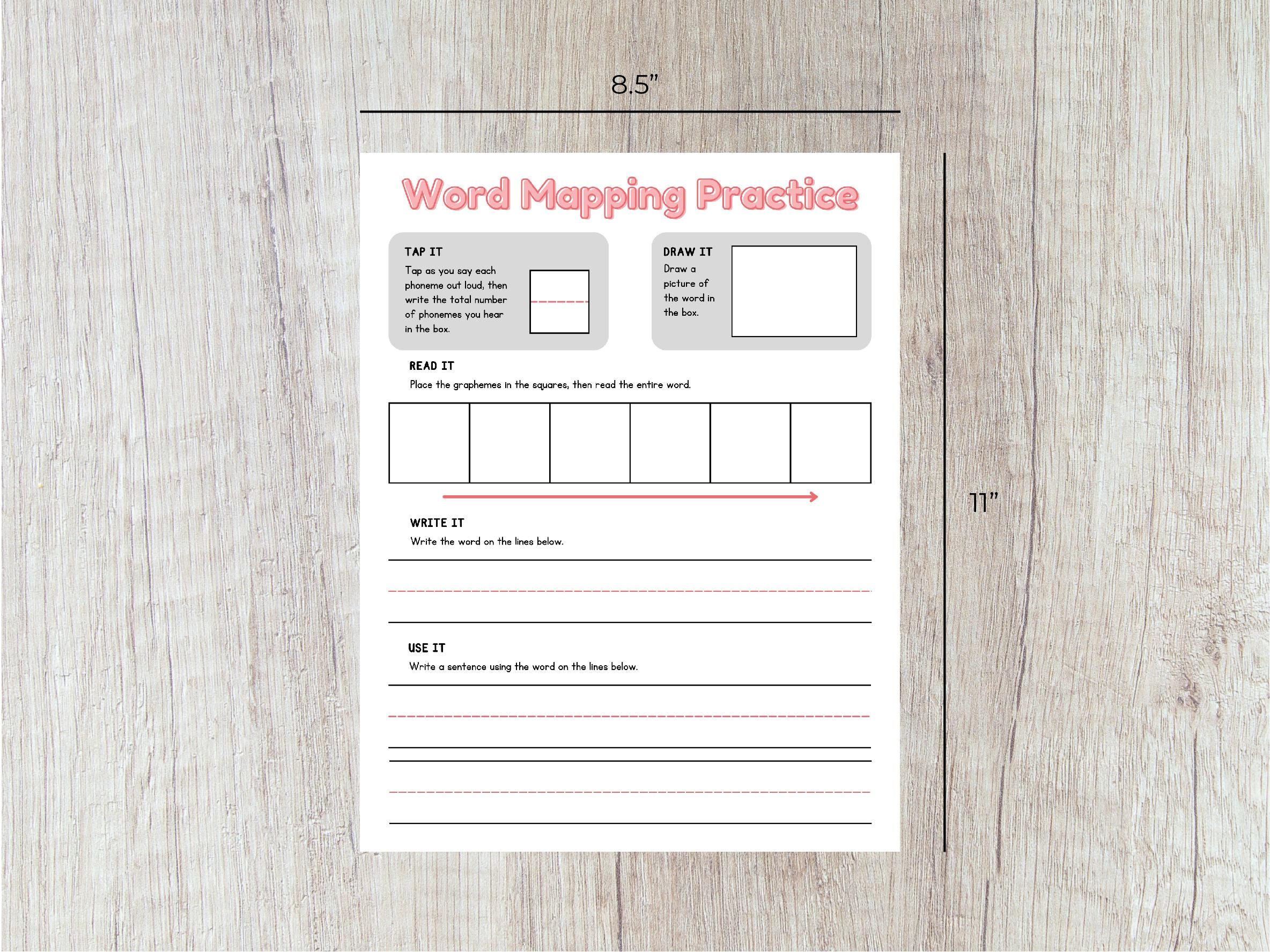Phonics Folder Printable PDF, Digital Download, Kindergarten Phonics ...