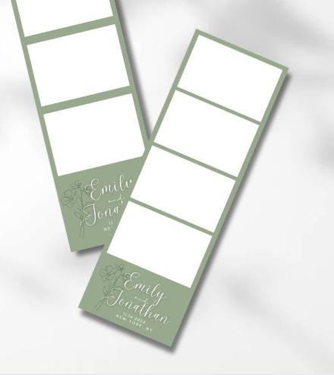 EDITABLE Photo Booth Template Sage Green Photo Booth Template Photo ...