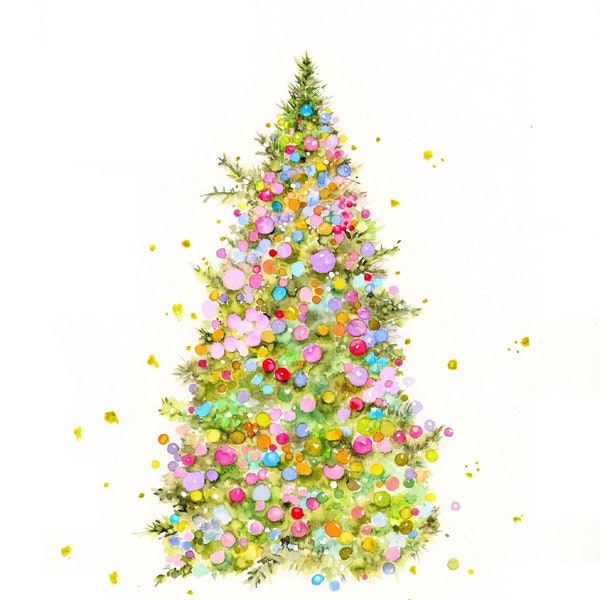 Christmas Tree Art - Etsy