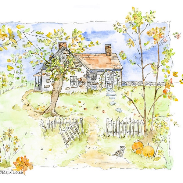 Fall Whimsical Art - Etsy