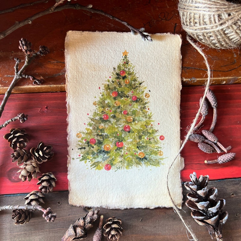 Christmas Tree Art - Etsy