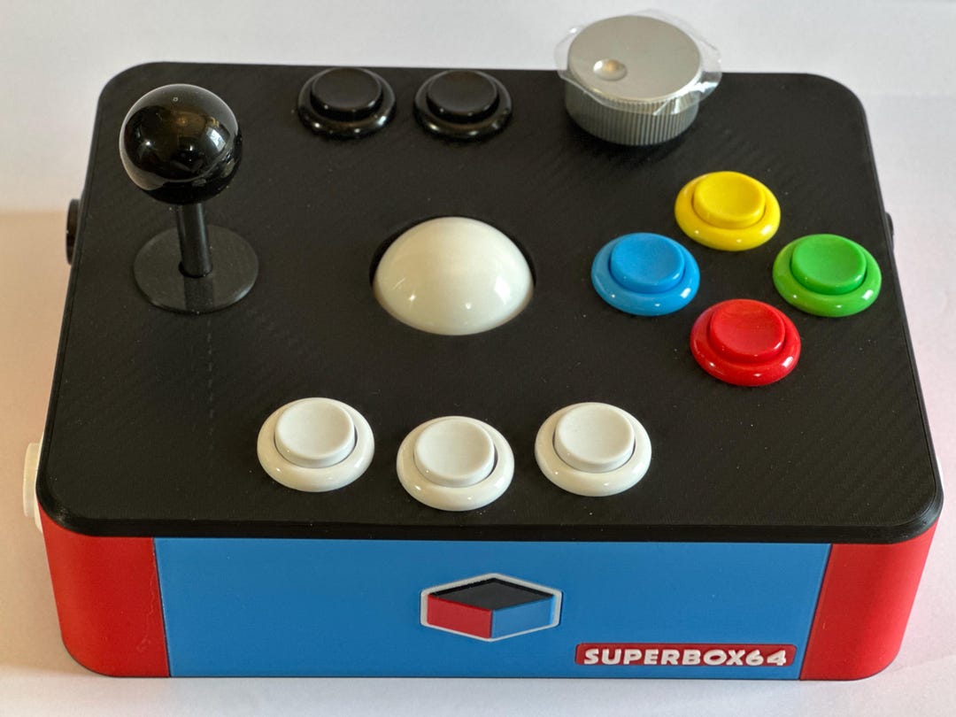 Superbox64 Retro Arcade Box Video Game Console Joystick Trackball ...