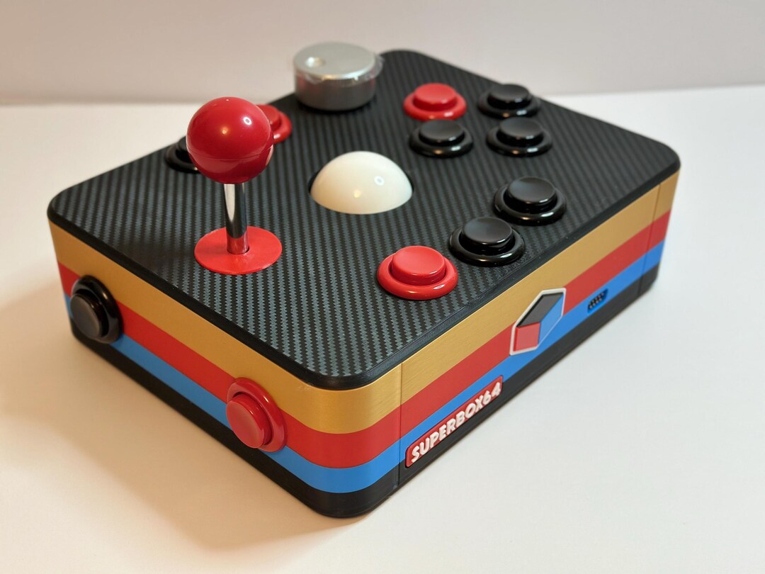 USB Retro Arcade Controller, Black Top, Trackball Spinner Sanwa ...