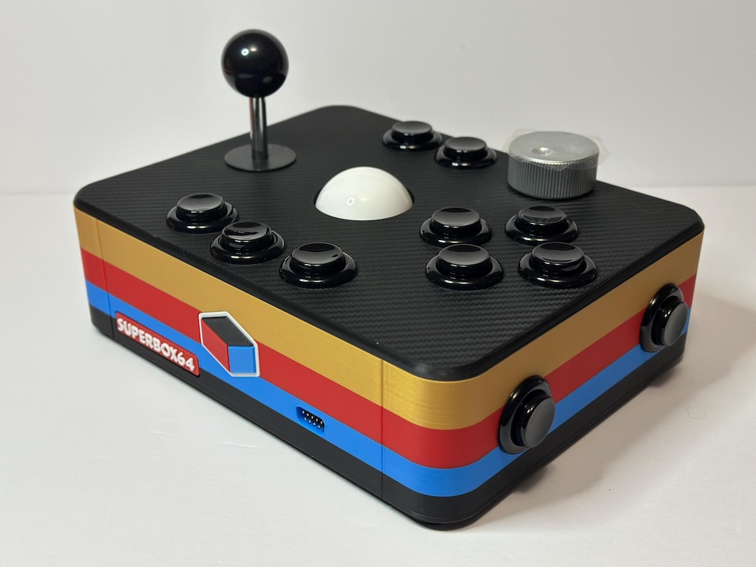 USB Retro Arcade Game Controller: Black, White, and Silver, Handmade - Etsy