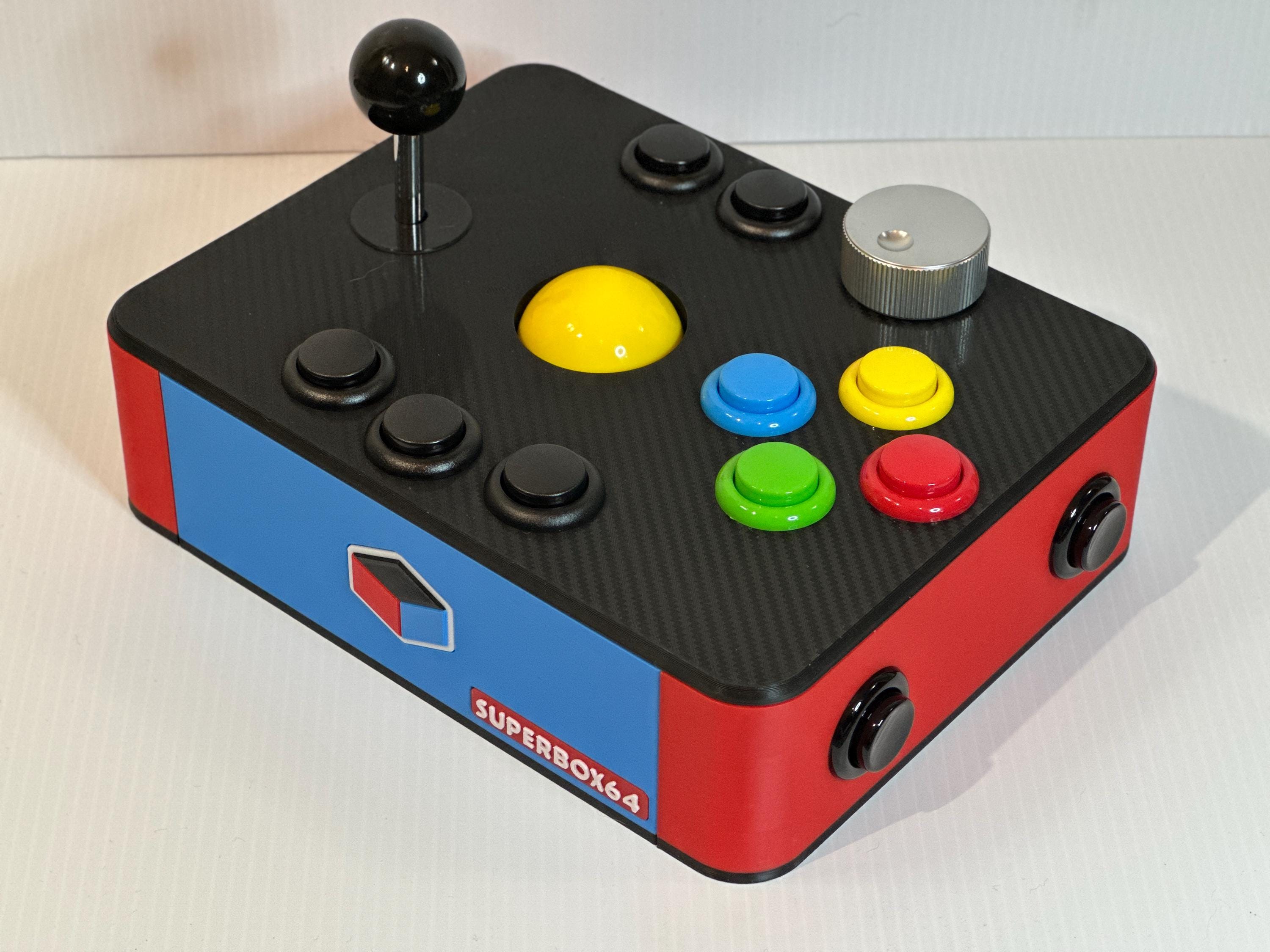 USB Retro Arcade Box Game Controller Left Middle Right Click Trackball ...