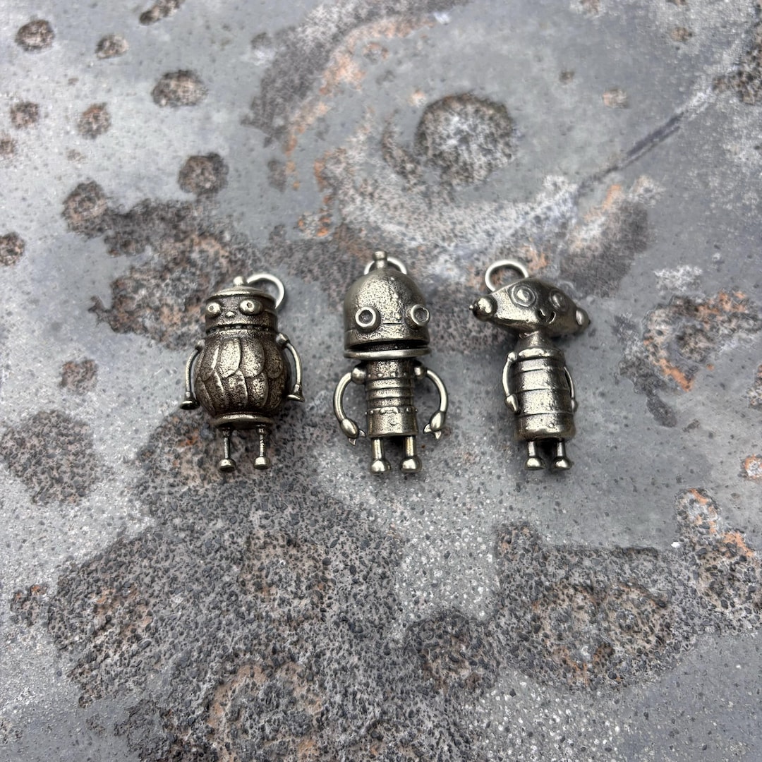 Mini Robot Brass Pendants, Mini Robot Pendant, Brass Pendant, Robot ...