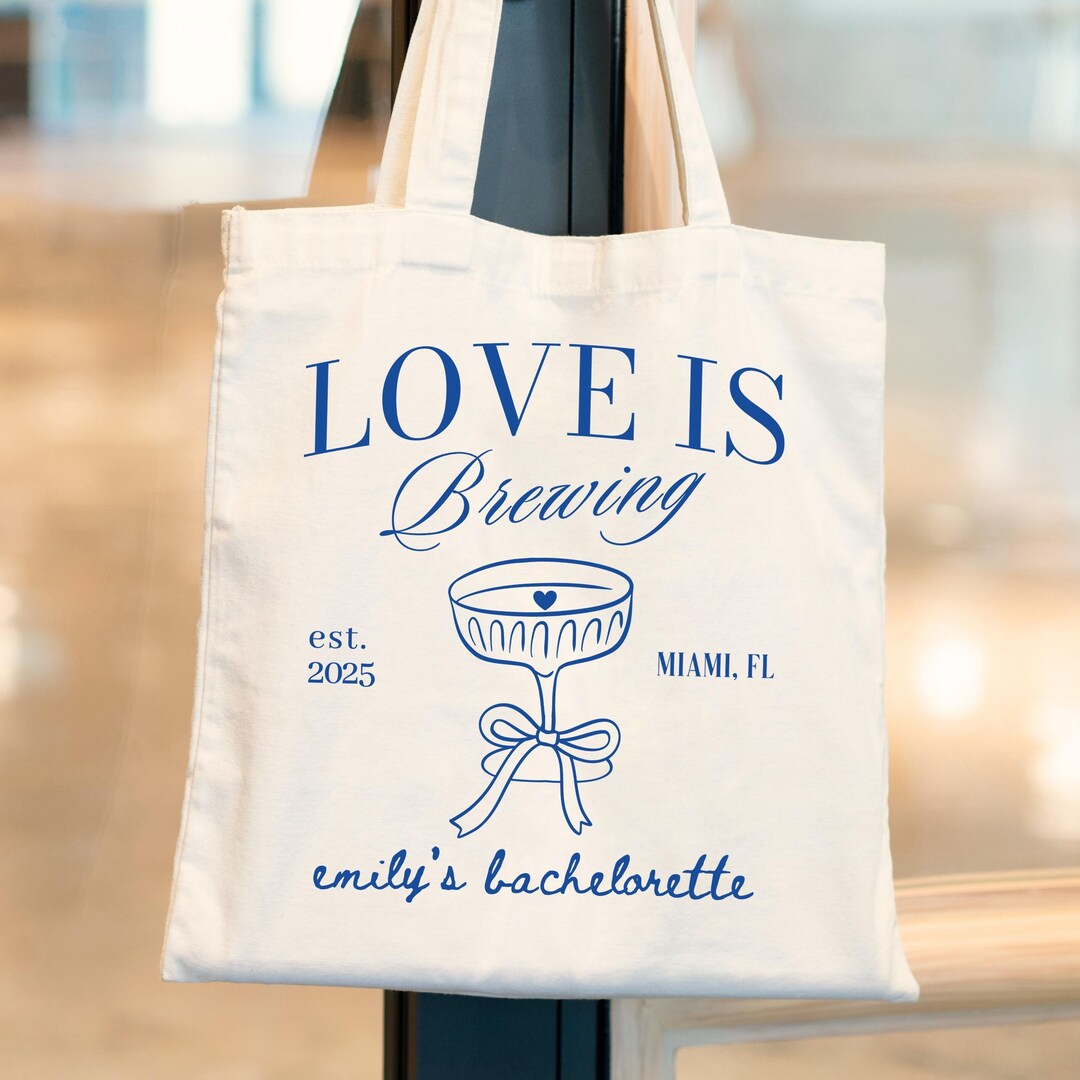 Personalized Bachelorette Party Tote Bag: Bridal Party Gift - Etsy