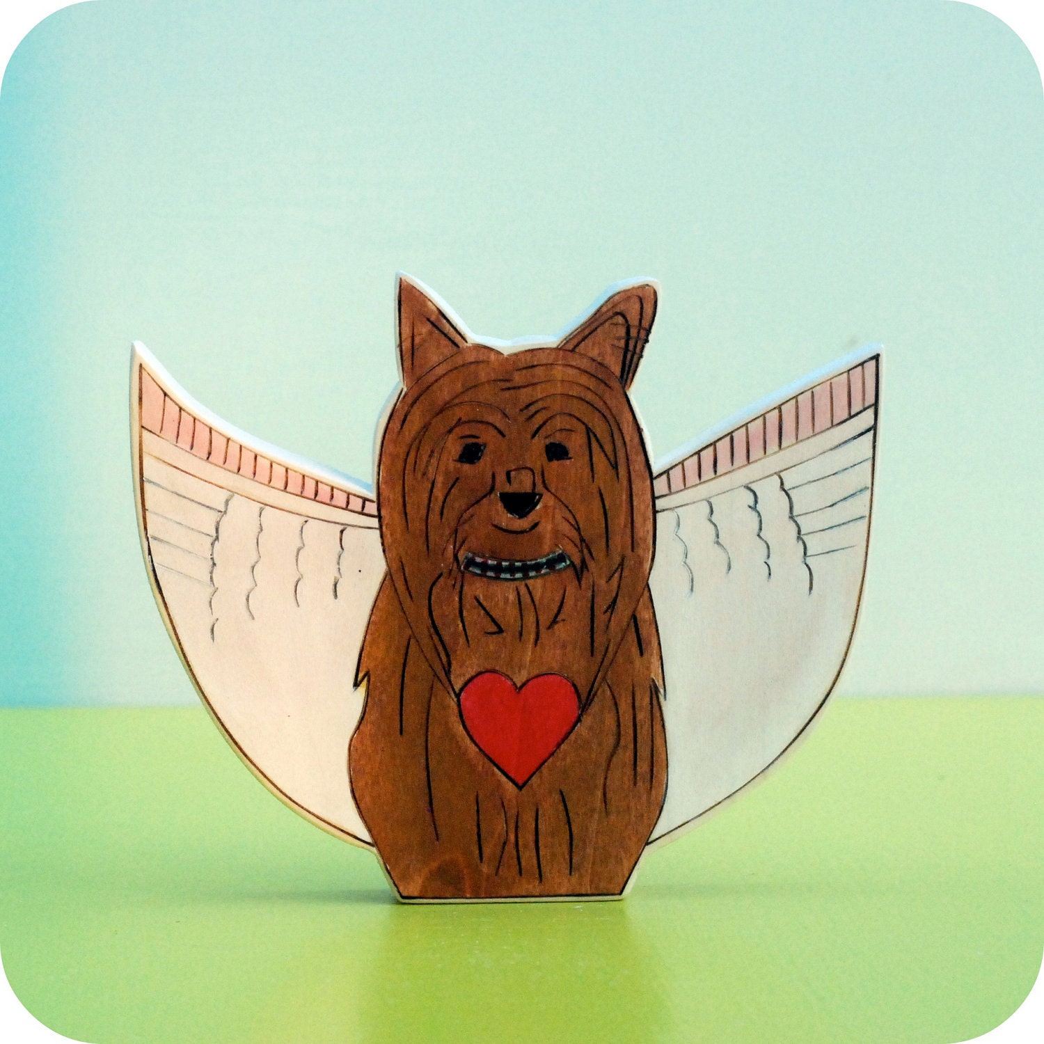 Custom Pet Memorial Angel Portrait - Etsy