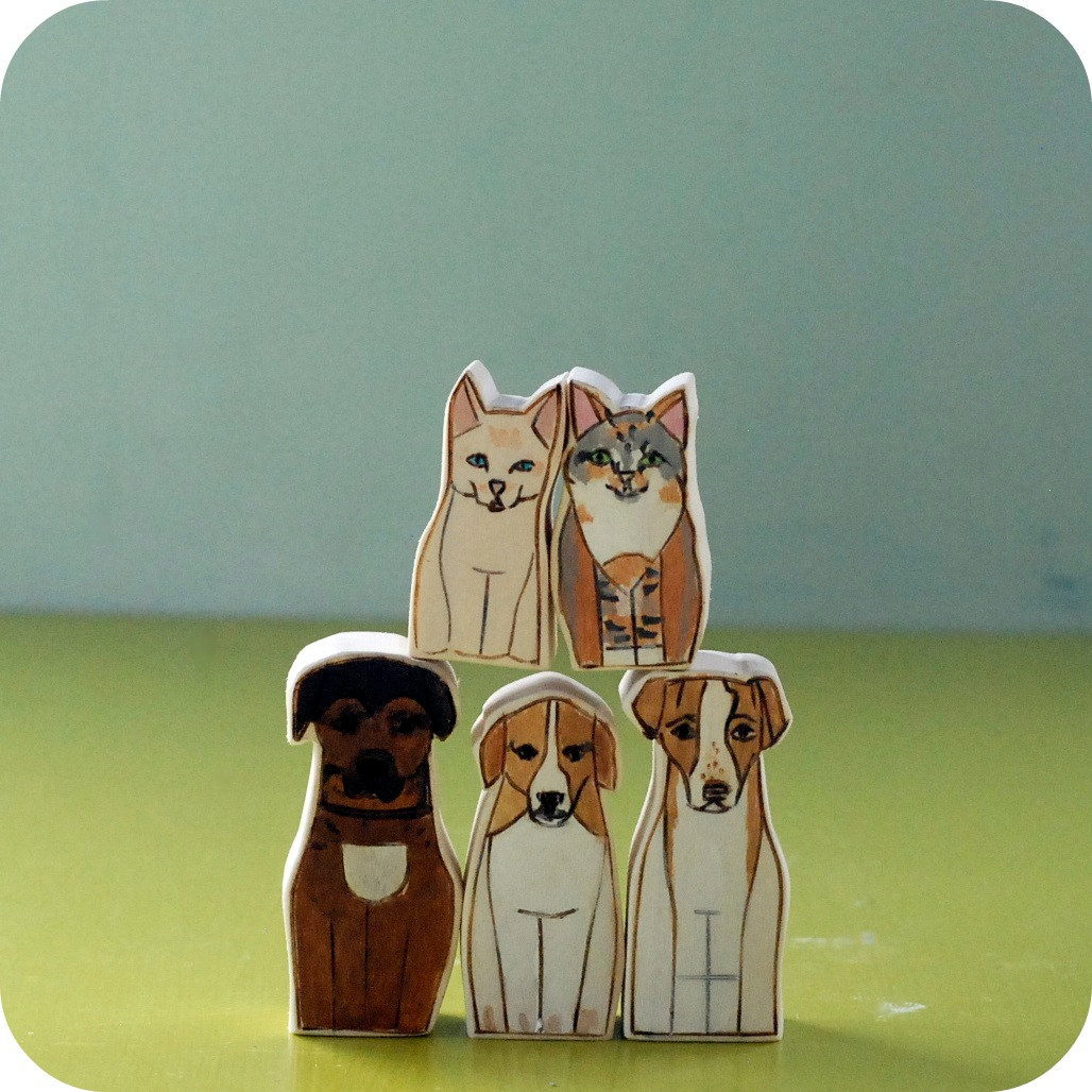 Custom Pet Sculptures Five Pets - Etsy