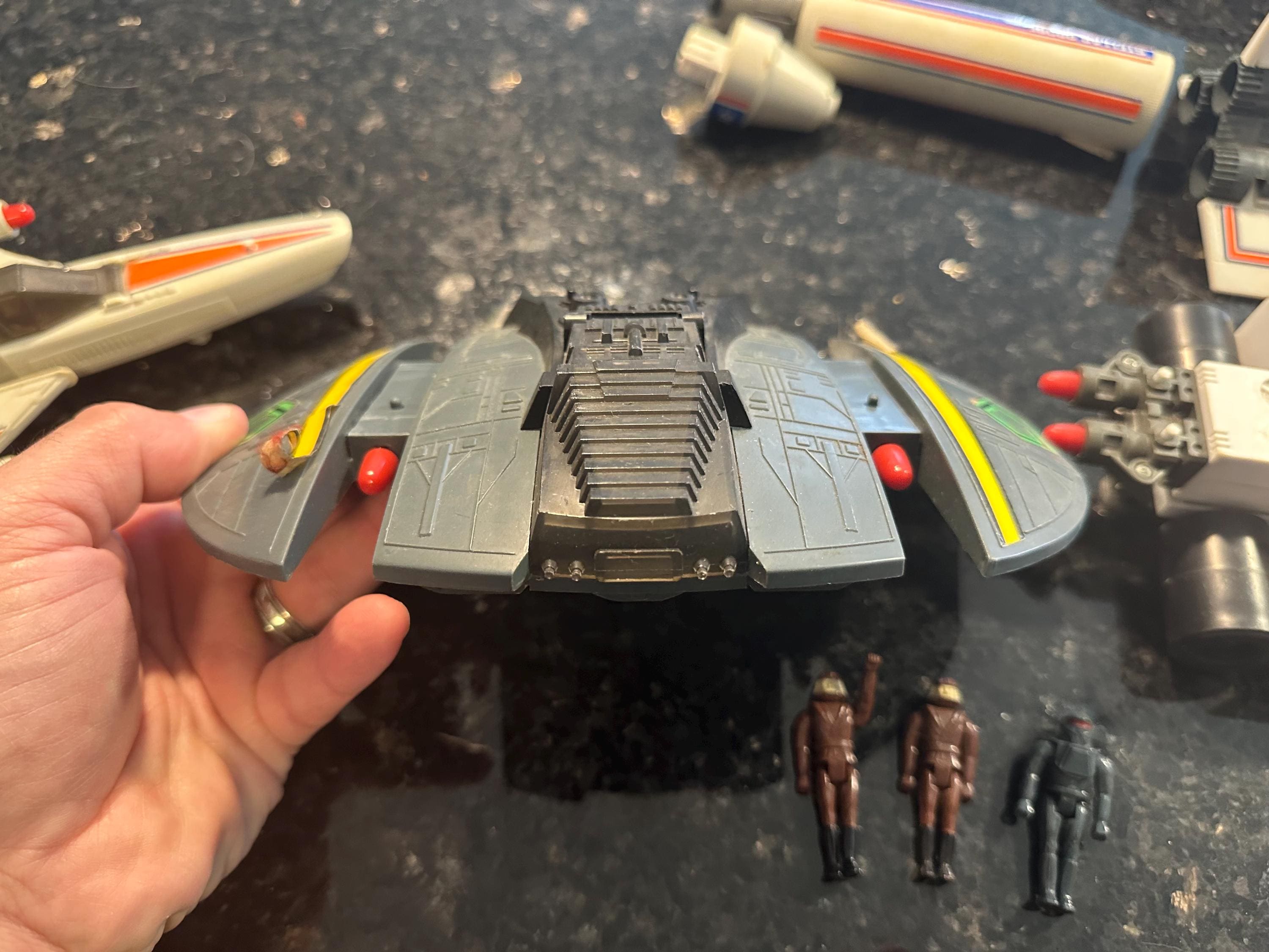 Vintage 1978 Battlestar Galactica Colonial Viper & Cylon Raider Toy Lot ...