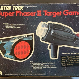 Vintage 1976 Star Trek Super Phaser II Target Game by Mego – Complete ...