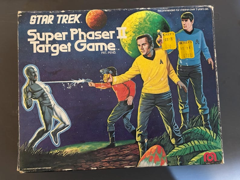 Vintage 1976 Star Trek Super Phaser II Target Game by Mego – Complete ...