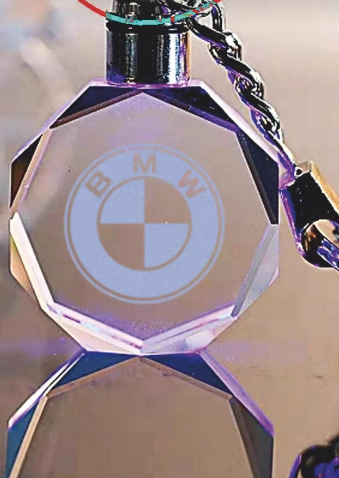 BMW Logo LED Crystal Keychain: 2D Engraved Car Key Ring - Etsy