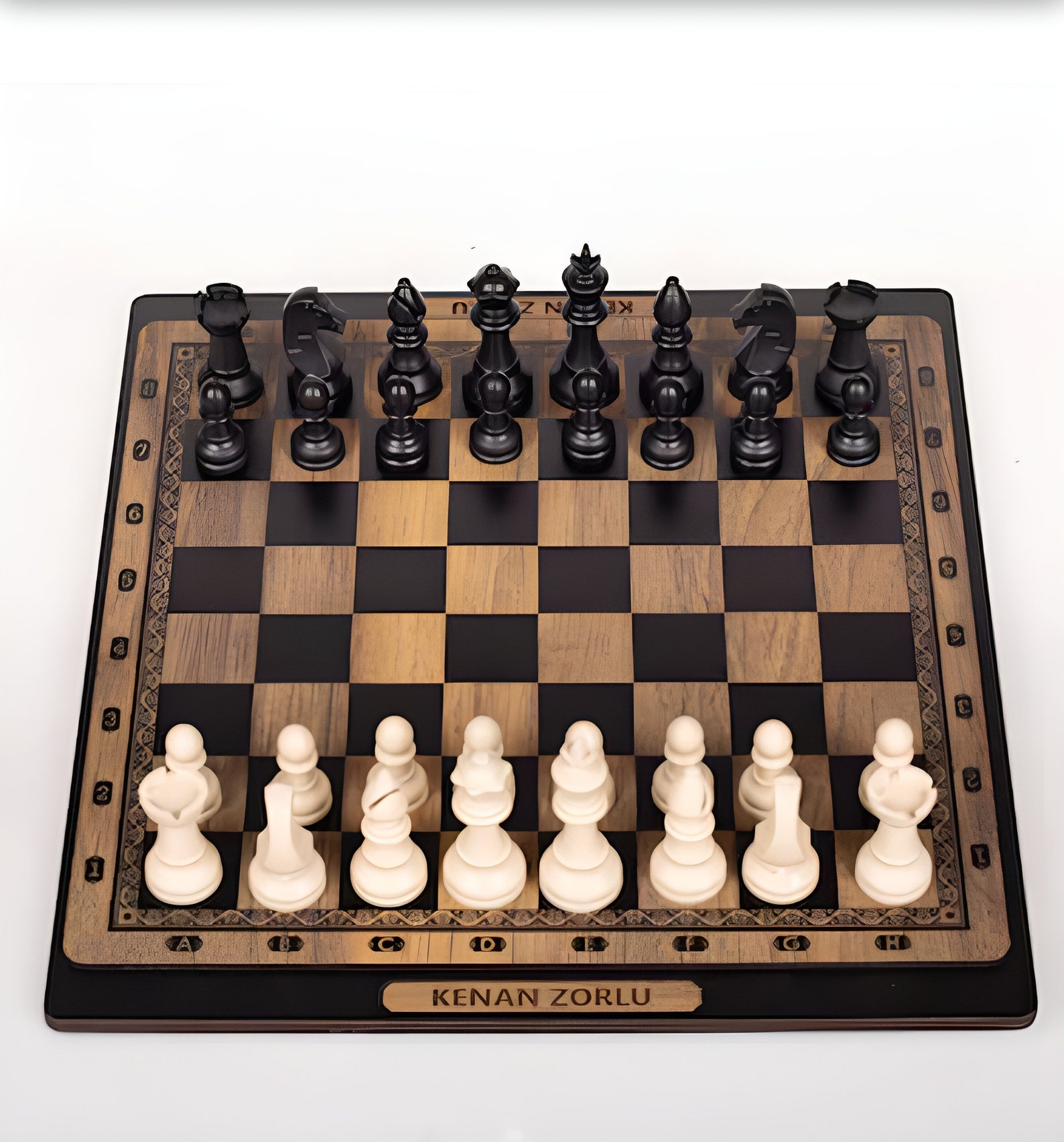 Handmade Wooden Chess Set,personalized Wooden Chess Board,decorative ...
